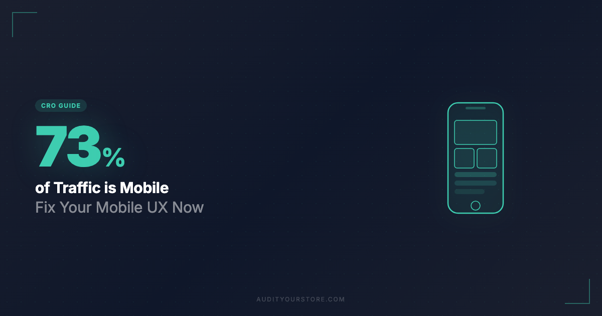 Mobile Ecommerce UX Audit: How to Fix Your Mobile Conversion Rate (2026 ...